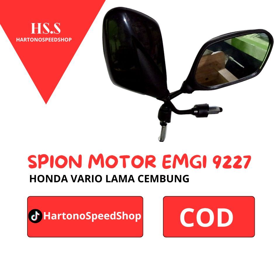 HONDA EMGI 9227 原裝凸面舊本田 VARIO 摩托車後視鏡 | 蝦皮購物