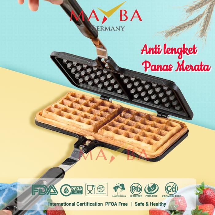 WAFFLE MAKER BELGIAN 2175 WAFEL 雙鍋 Crofel/Croffle Pan 鋁製廚具 | 蝦皮購物