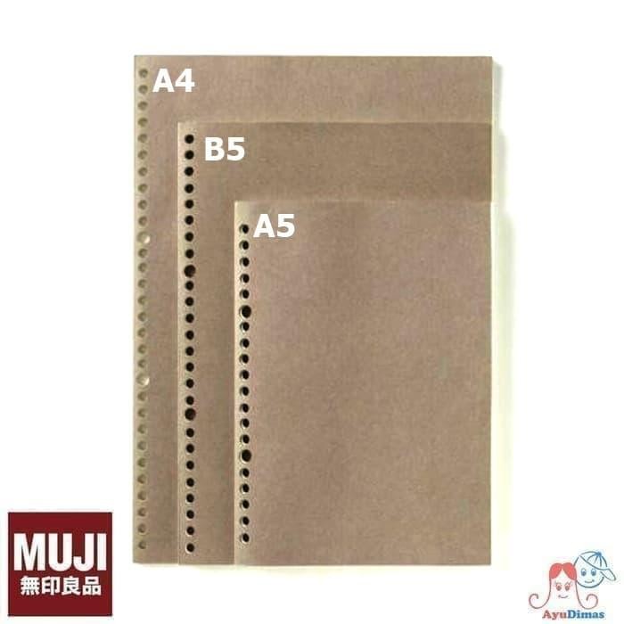 MUJI 無印良品網格活頁筆記本可剝離活頁夾A5/B5/A4 | 蝦皮購物