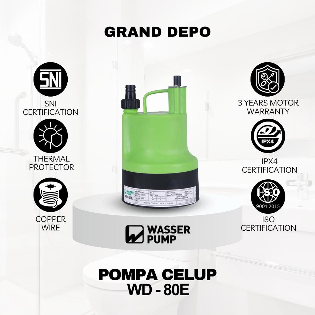 Wasser WD 80E 潛水泵 Wasser 潛水泵 | 蝦皮購物