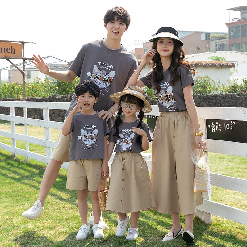 新款親子裝 母女裝洋裝 父子裝 親子裝短袖 大尺碼親子裝 情侶裝 親子裝春夏 親子套裝 情侶裝一家四口全家福 韓版親子 蝦皮購物