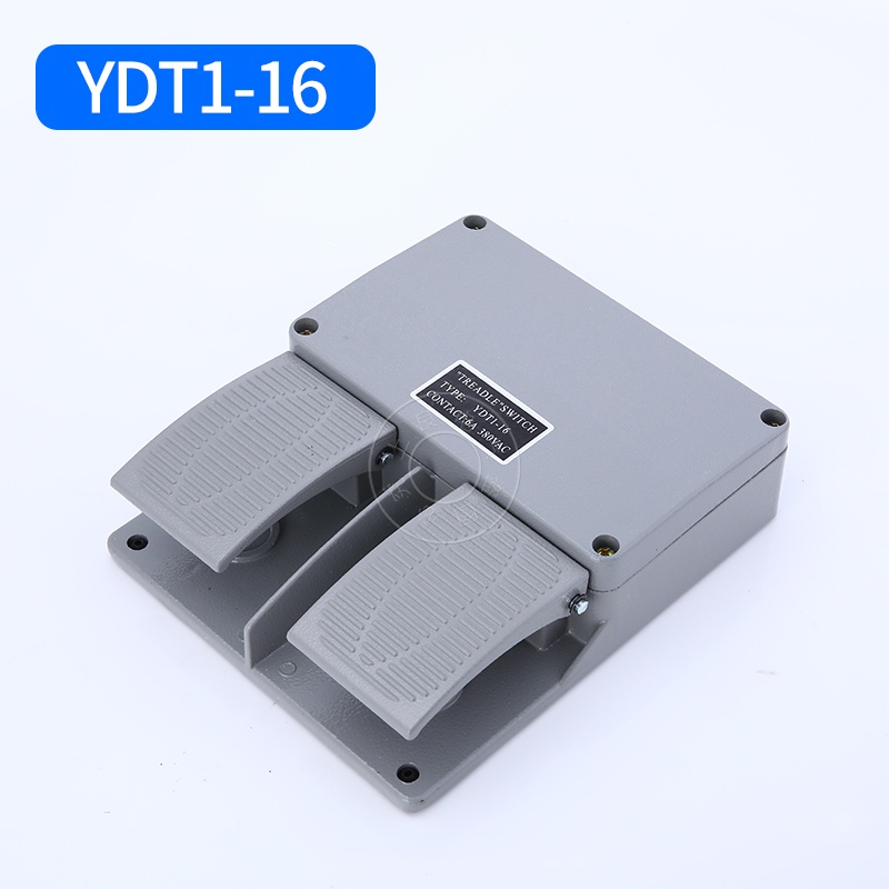 速發=腳踏開關YDT1-18/15/16/17雙聯雙踏腳踩開關鋁殼折彎剪板機雙上下 | 蝦皮購物