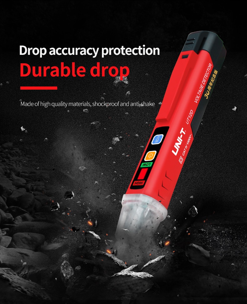UNI-T Voltage Detector Non Contact Pen High Low Dual Mode 24 | 蝦皮購物