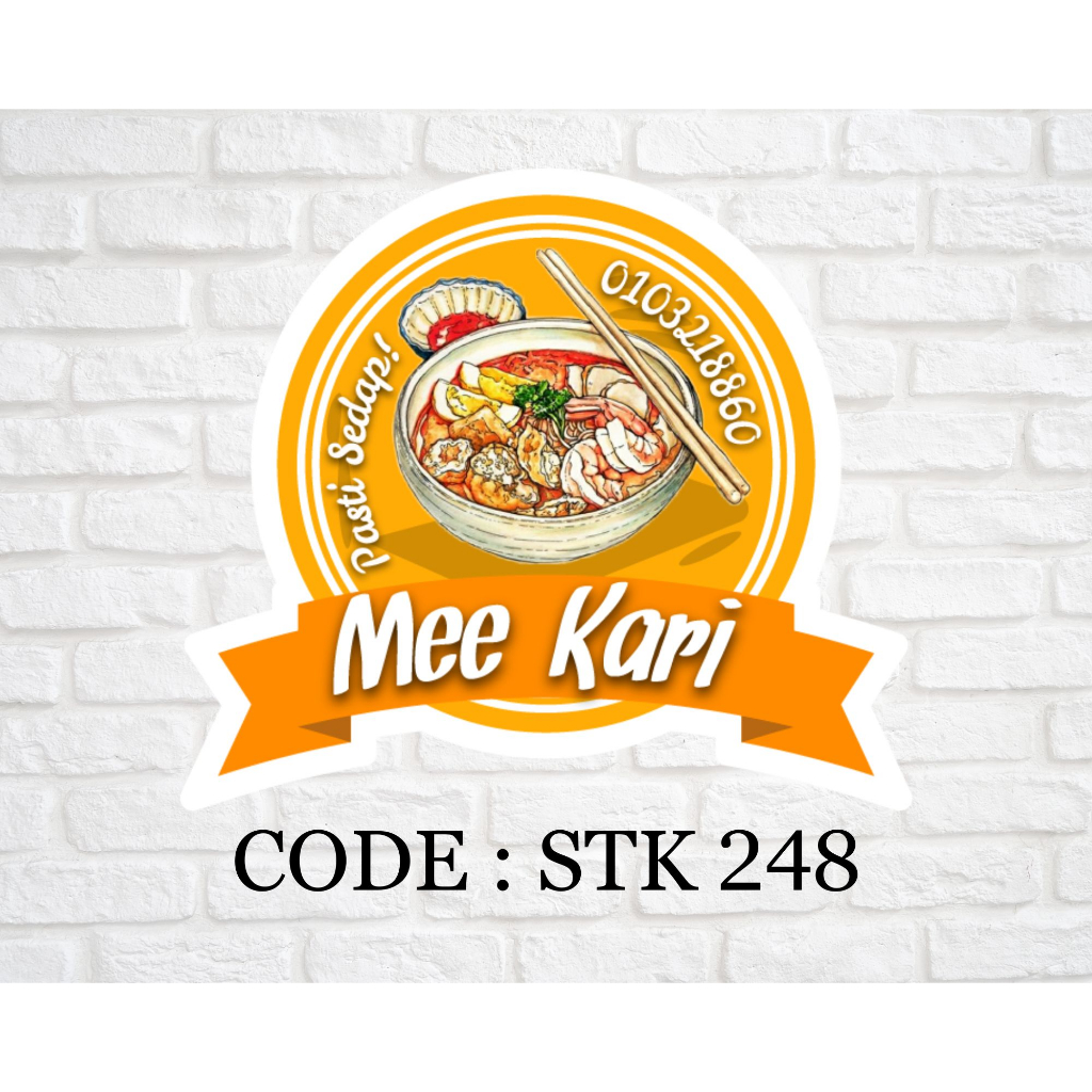 貼紙 CHAR KUEY TEOW 貼紙 MEE KARI 貼紙 LAKSA 貼紙 MEE KUNING (2) | 蝦皮購物