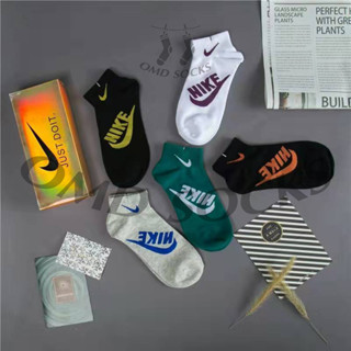 耐吉 5 Pasang Nike Kotak Sport Stokin Pendek OOTD 襪子男式女式 Lelak | 蝦皮購物