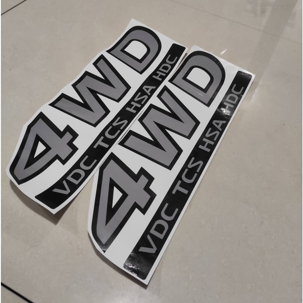 1 套 Calibre-X 和 Pro4X,4WD 印花貼花貼紙 2PCS | 蝦皮購物