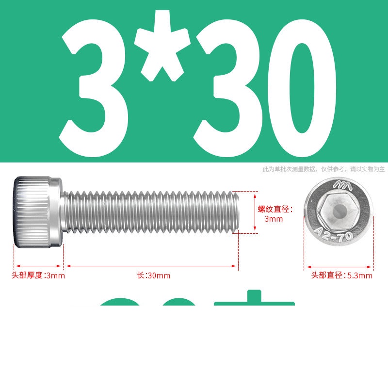 【HNK】304不鏽鋼螺栓杯頭螺絲 內六角螺絲 圓柱頭螺釘國標M3-M4-M5-M6-M8 | 蝦皮購物