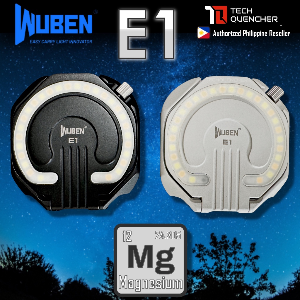 Wuben E1 鎂手電筒 - 300 流明 - 兼容 Magsafe - 3 色溫 - USB C - EDC | 蝦皮購物