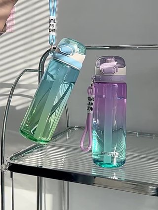 【AOWO】女生水杯 簡約吸管水杯 新款運動水壺 大容量水瓶 防摔耐高溫杯子 | 蝦皮購物
