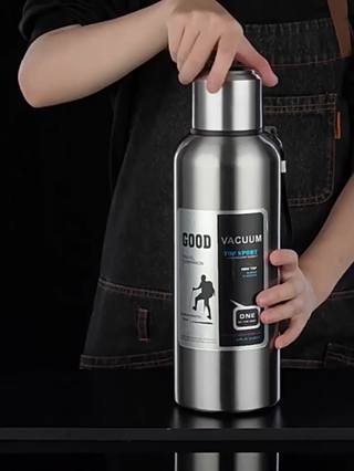 【ALLEN】316不鏽鋼大容量全鋼保溫杯，熱水壺，戶外運動便攜式水杯保溫壺600--2000ML | 蝦皮購物