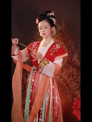 【花未央】成人漢服女2024新款春季唐制褙子短袖齊腰漢服女褶裙春夏日常可穿 3EER | 蝦皮購物