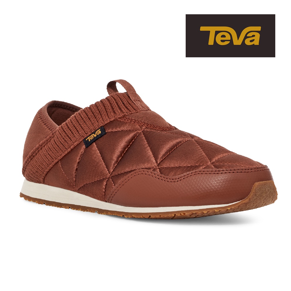 【TEVA】女 ReEmber Satinya 兩穿式防潑水菠蘿麵包鞋/休閒鞋/懶人鞋-紅杉咖 (原廠) | 蝦皮購物