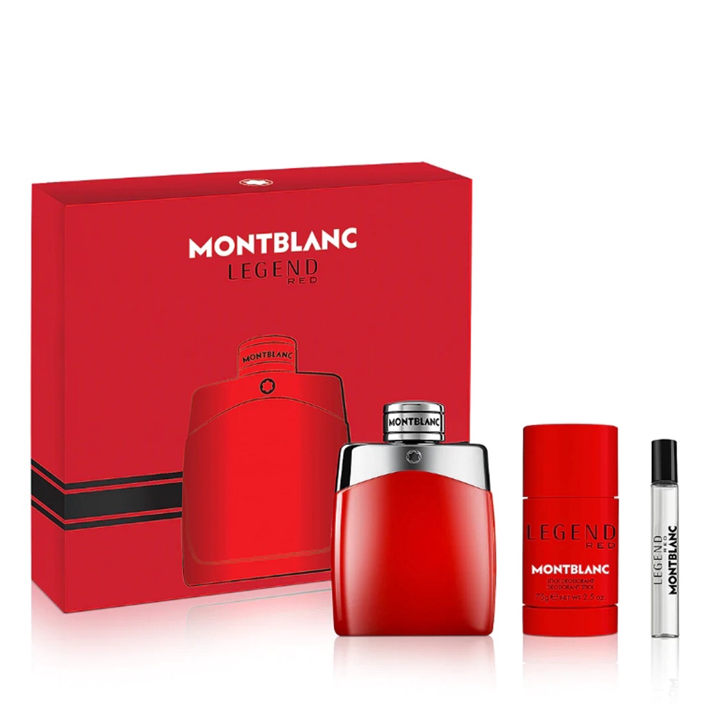 MONTBLANC 萬寶龍 傳奇烈紅淡香氛禮盒（淡香精100ml+淡香精7.5ml+體香膏75g） SP嚴選家 | 蝦皮購物