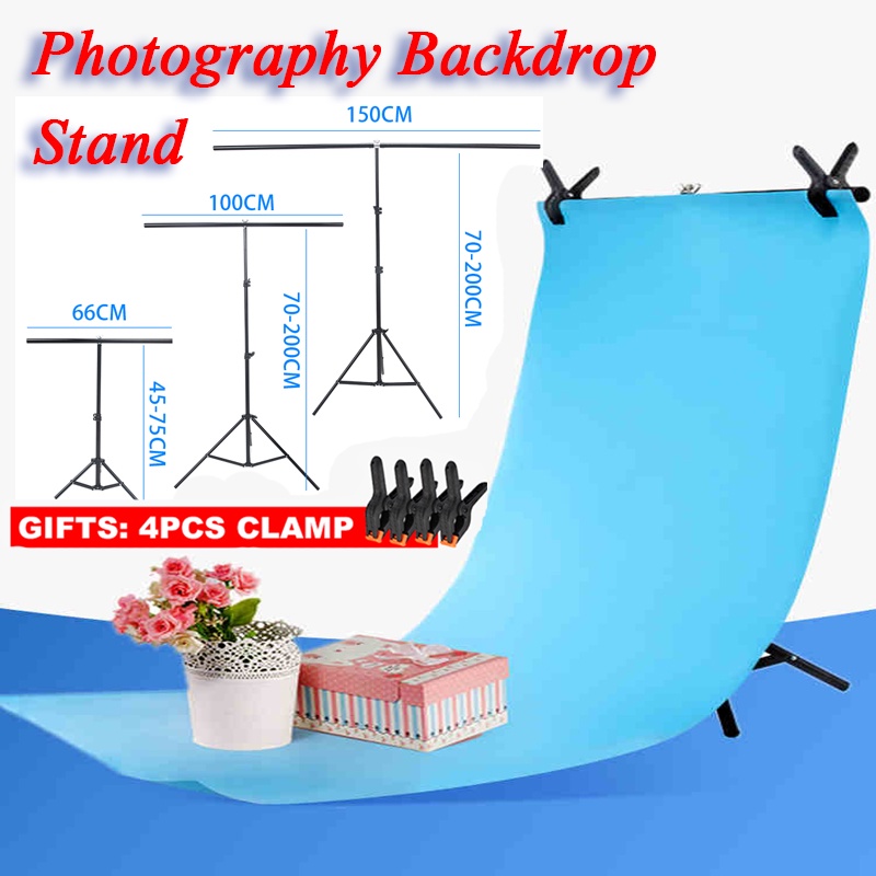 Professional Photography Backdrop Stands T-Shape Background | 蝦皮購物