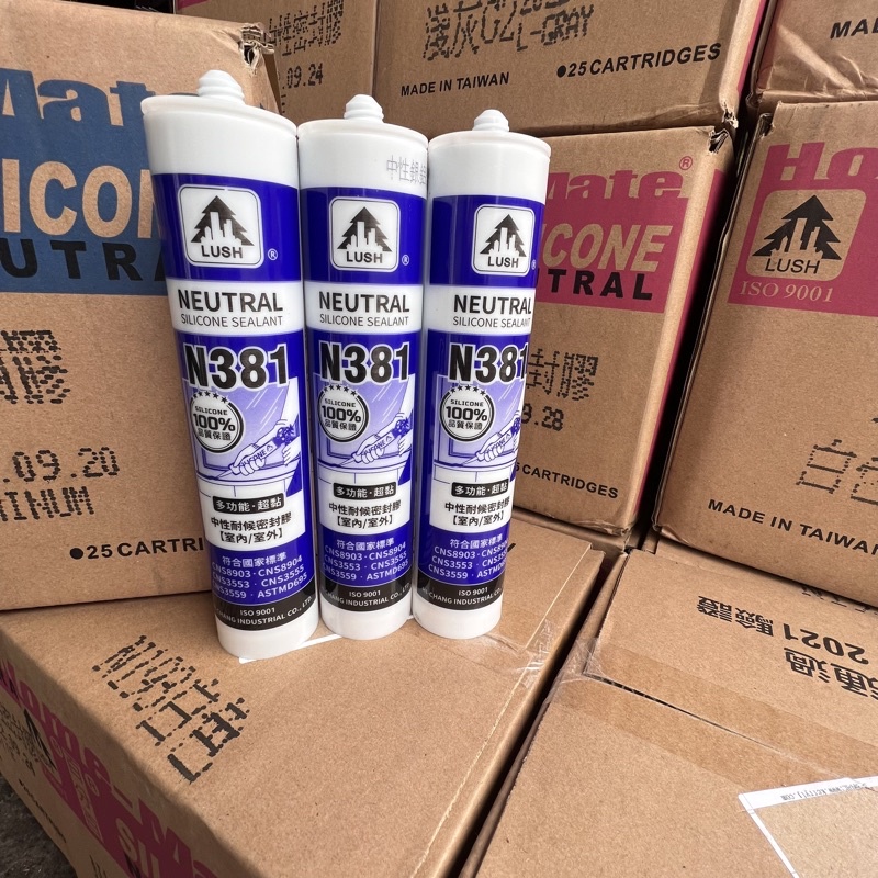 含稅 勝昌五金 中性 矽利康 一箱/25支 N381 381 300ml 樹牌 LUSH 足量 樹牌矽利康 中性矽利康 | 蝦皮購物