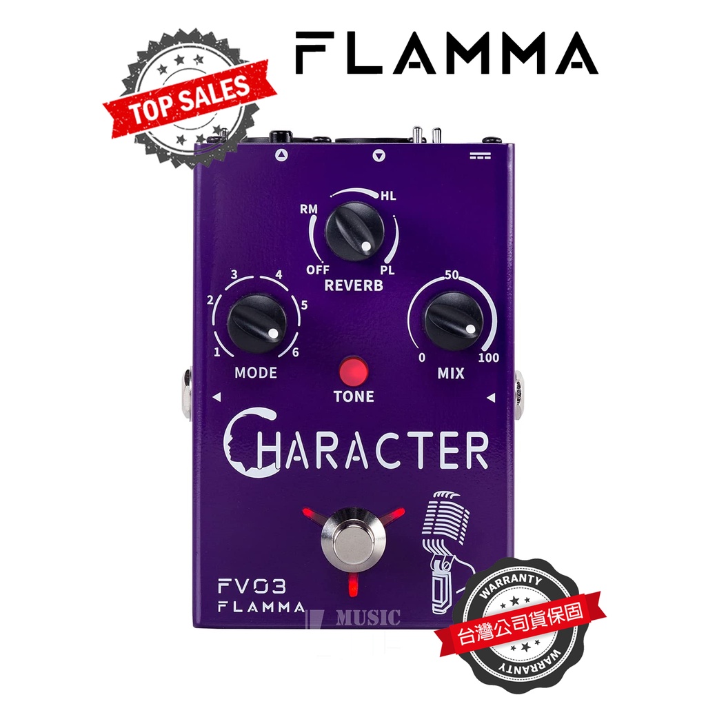 『人聲效果』免運 FLAMMA FV03 主唱效果器 CHARACTER Vocal Effect 吉他 公司貨 | 蝦皮購物