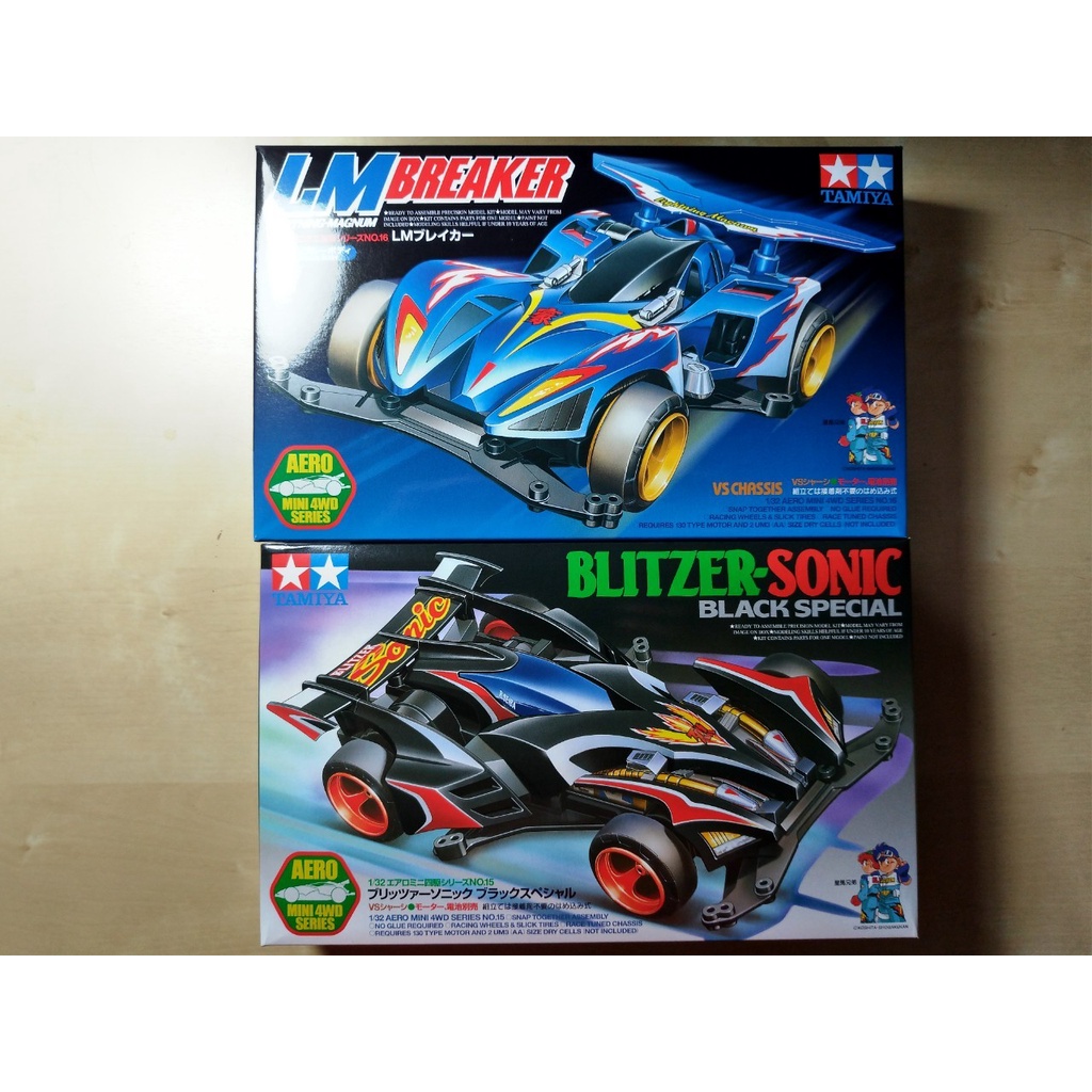 下標前未詢問一律不出貨+黑單 日本製 TAMIYA 四驅車 19615+19616 雷電衝鋒 藍透 奇襲音速 黑透 絕版 | 蝦皮購物