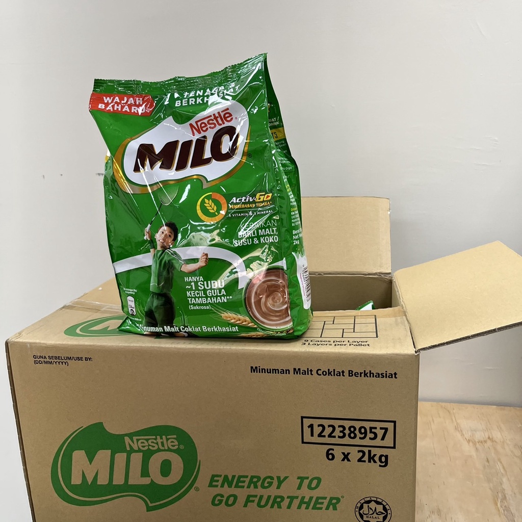 [台灣現貨]雀巢美祿 MILO 巧克力麥芽粉 2公斤 可可飲 經典原味 原廠大包裝 超值裝可可粉 即溶麥芽粉【Z150】 | 蝦皮購物