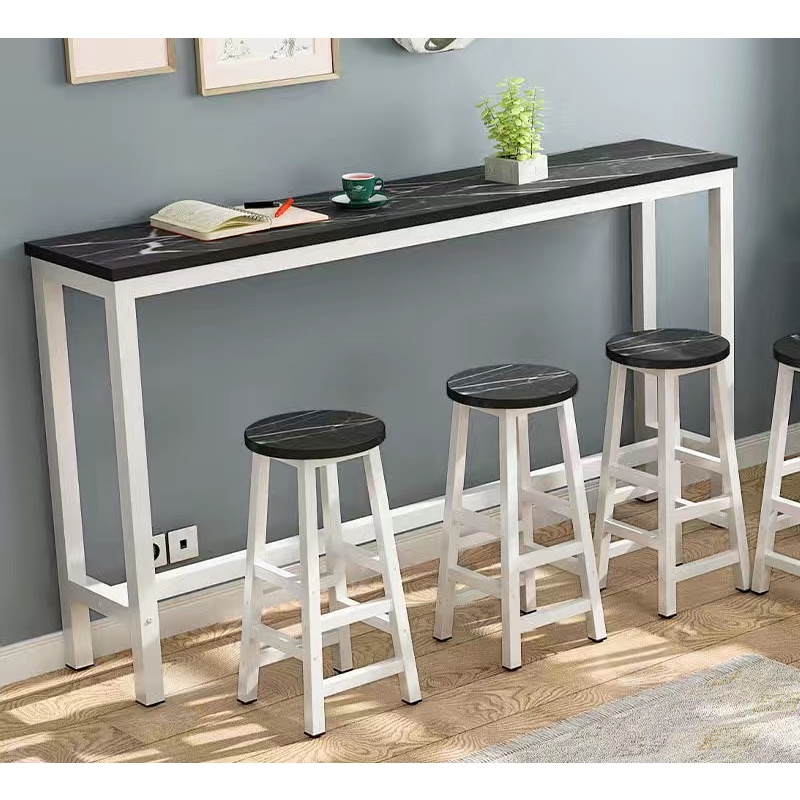 吧臺桌 吧台桌 高腳桌 奶茶店桌椅組合 長條窄咖啡桌 陽台 客廳靠墻桌 酒吧台電腦桌 | 蝦皮購物