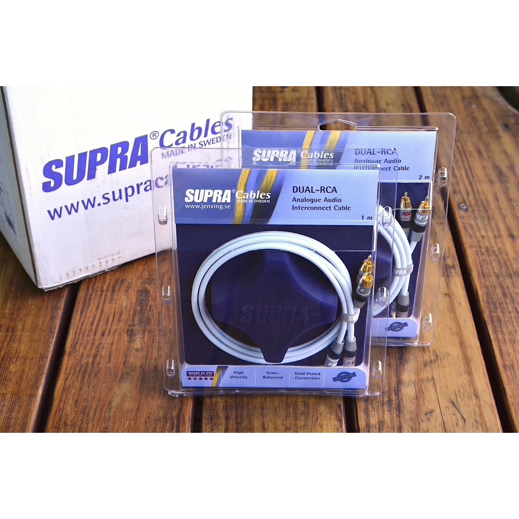 [現貨] 瑞典製Supra Dual RCA 訊號線 1m / 2m WhatHi-Fi 5星推薦 Dual-RCA | 蝦皮購物