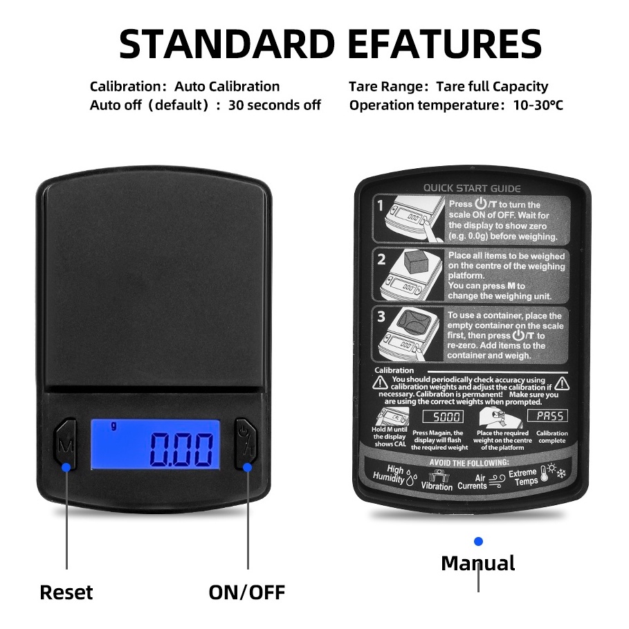 Pocket Digital Mini Scale jewelry scale 500gx0.01g | 蝦皮購物