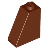 LEGO 樂高 零件 60481 紅棕色 褐色 斜向磚 2x1x2 斜角65° 斜面 4629736 | 蝦皮購物