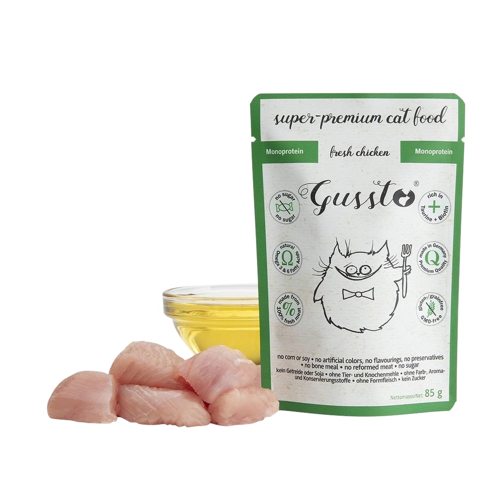 惡魔喵 GUSSTO 天然無穀主食罐/貓咪主食罐/貓餐包/德國罐/無膠/無穀/有機 85g/200g/400g | 蝦皮購物