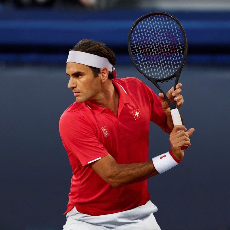 Uniqlo Roger Federer 奧運 polo 排汗短袖 瑞士國家隊 全新L | 蝦皮購物