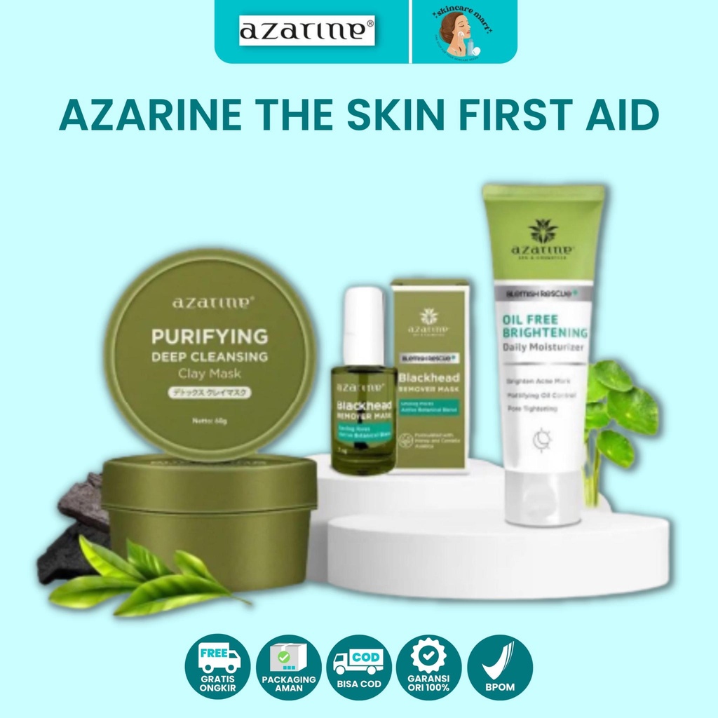 FS122 AZARINE The Skin First Aid (Paket Komedo & Pori) | 蝦皮購物