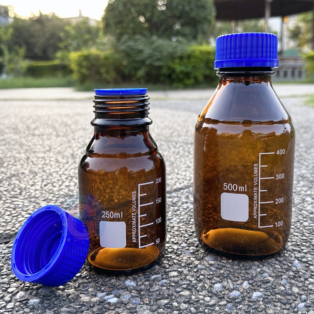 茶色血清瓶 GL45藍蓋 v-two 止水環 GARASU實驗器材 | 蝦皮購物