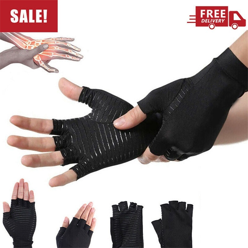 Copper Compression Arthritis Gloves Hand Anti Palm Wrist Sup | 蝦皮購物