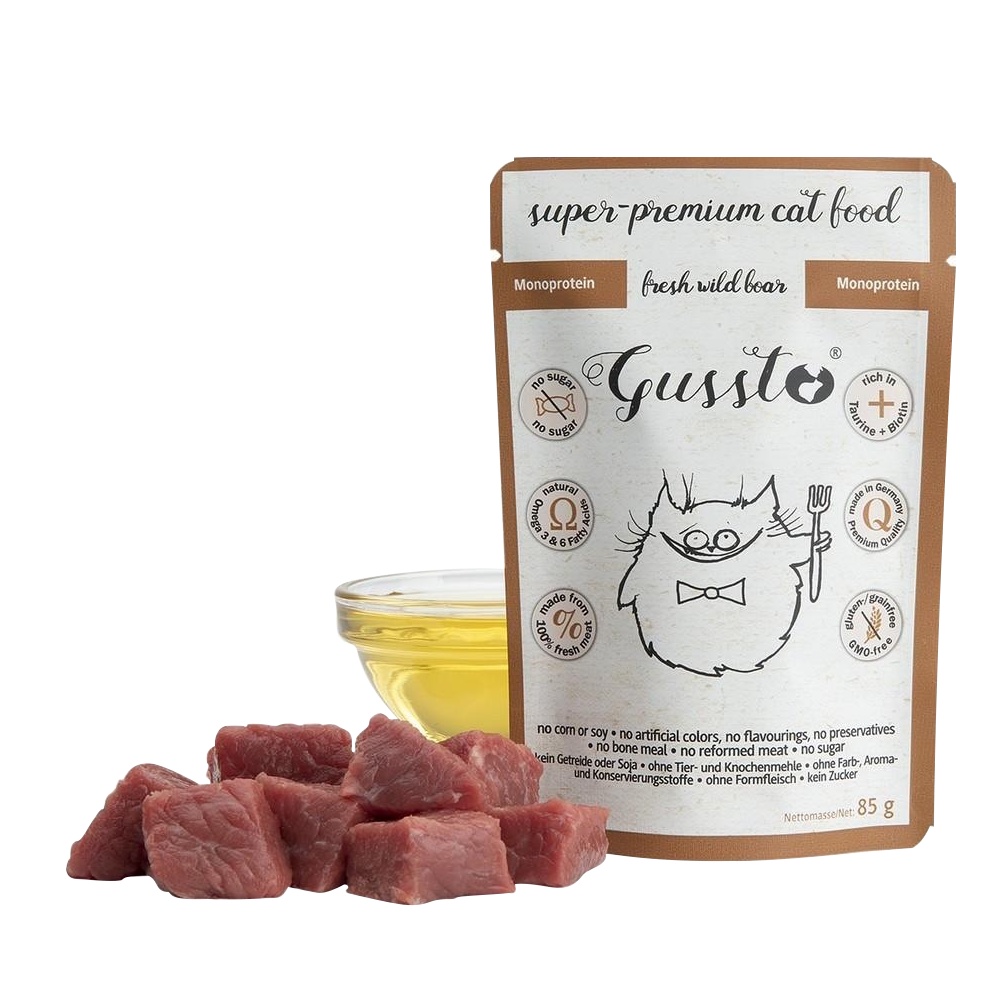 惡魔喵 GUSSTO 天然無穀主食罐/貓咪主食罐/貓餐包/德國罐/無膠/無穀/有機 85g/200g/400g | 蝦皮購物