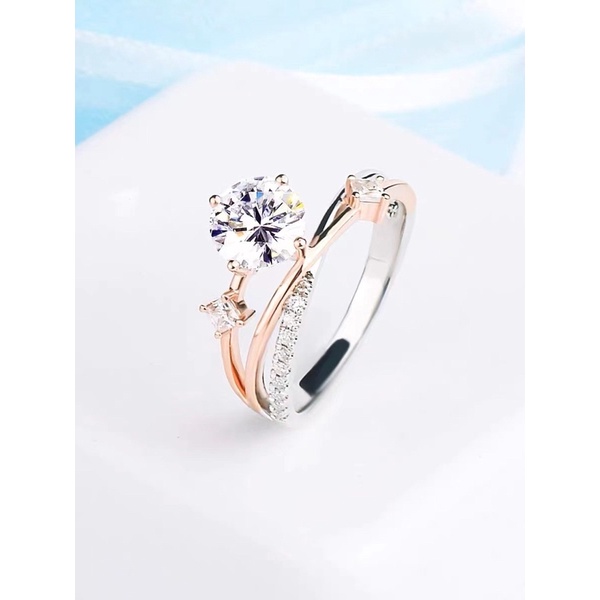 #星河萬里# S925純銀戒指 1克拉 進口GRA證書莫桑鑽 一證一腰碼秒過鑽筆 1克拉八心八箭 梅花切 王炸摩星鑽 | 蝦皮購物