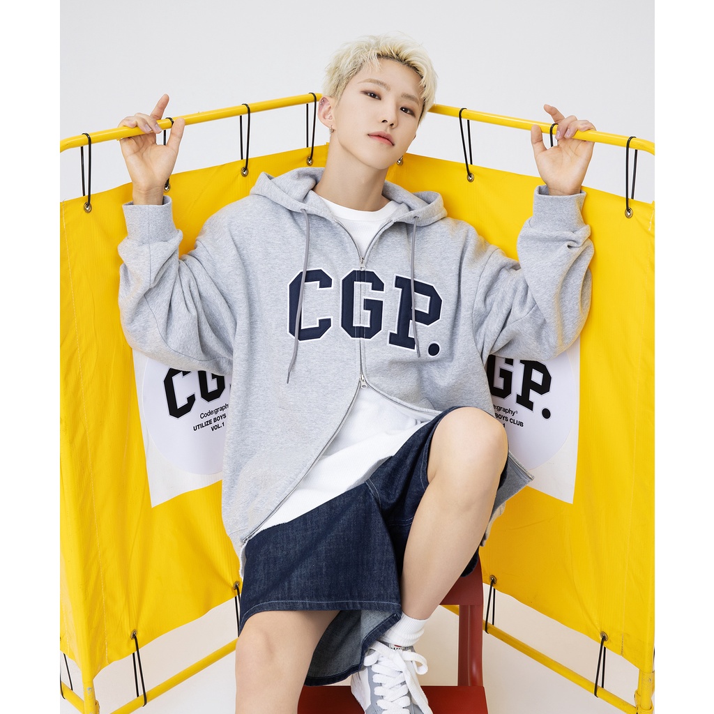 【zz韓國代購🇰🇷】 Code Graphy x HOSHI CGP 雙頭拉鏈外套 連帽外套 | 蝦皮購物