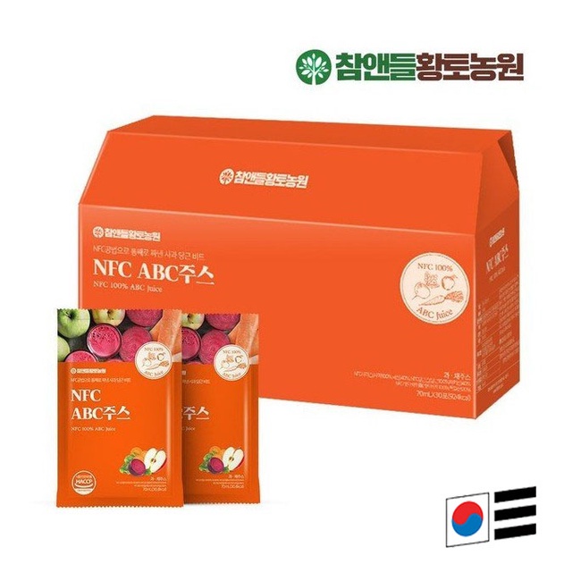 [HT農場] 韓國 ABC쥬스 NFC 100% ABC Juice 70ml x 30包 ABC蔬果汁 ABC果 | 蝦皮購物