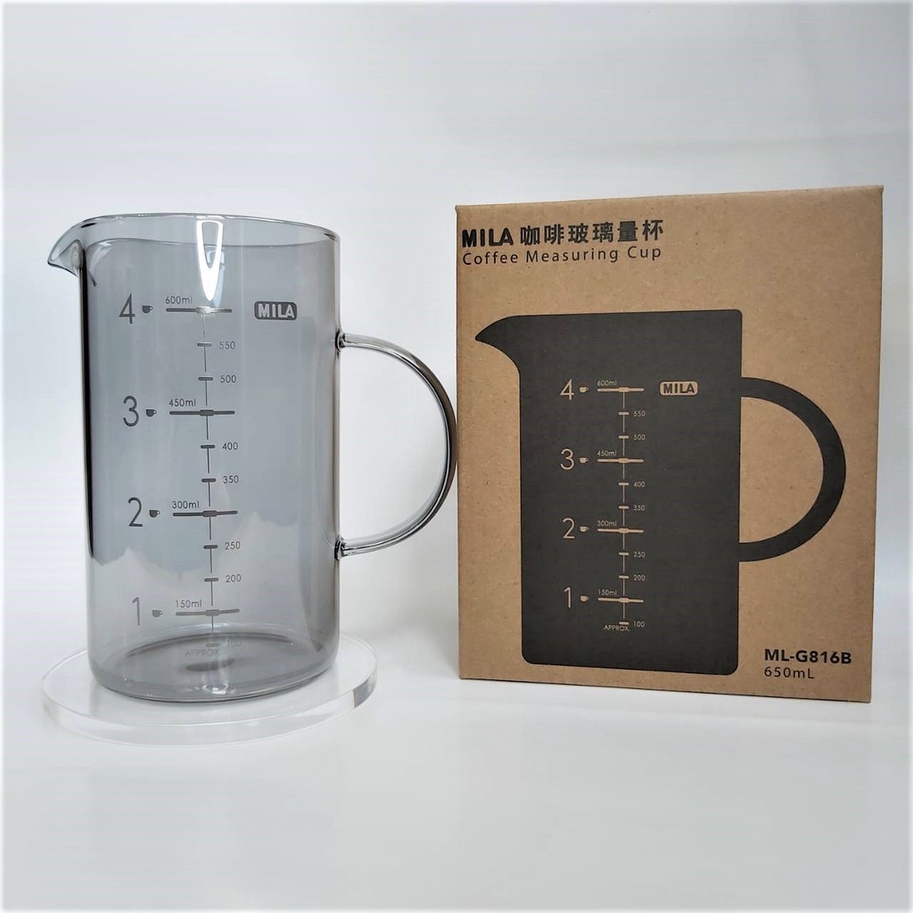 MILA 咖啡玻璃量杯 350ml ML-G813 / 650ml ML-G816 耐熱玻璃 量杯 經典配方 咖啡下壺 | 蝦皮購物