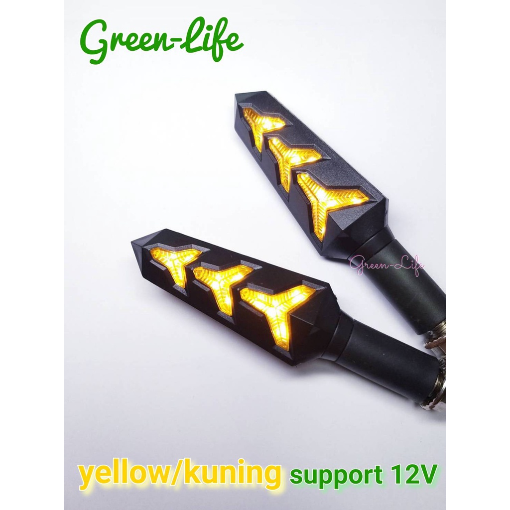 Sepeda listrik gaya panah turn signal／E-Bike lampu sen 12V | 蝦皮購物