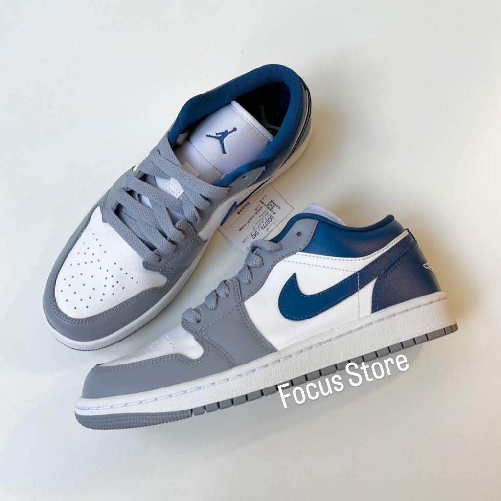 【Focus Store】Air Jordan 1 Low 灰藍 Grey Blue DC0774-042 | 蝦皮購物
