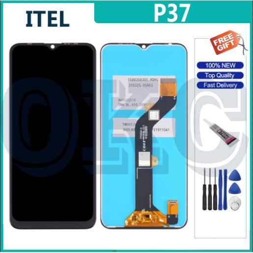 適用於 ITEL P37 P651W LCD 顯示屏觸摸屏數字化儀全套組件 LCD 更換零件 | 蝦皮購物