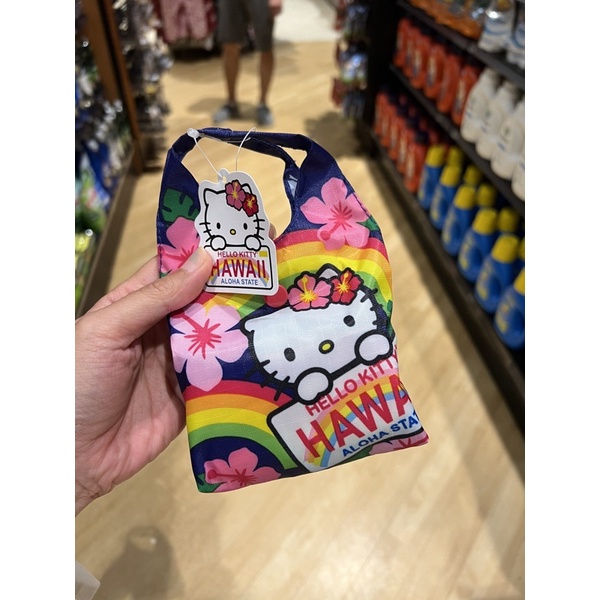 超可愛 夏威夷帶回 ABC store X hello kitty 限量發售 禮物 Aloha 萬用收納購物袋 重複使用 | 蝦皮購物