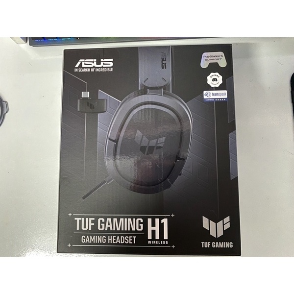 ASUS TUF GAMING H1 電競耳機 耳罩式 WIRELESS 7.1環繞 麥克風 有線耳機(二手很新) | 蝦皮購物