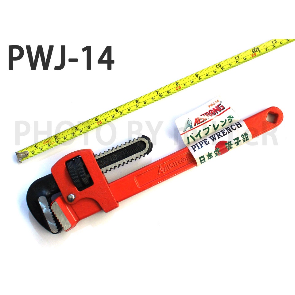 【含稅-可統編】ALSTRONG 日式管子鉗 PWJ-14" 14吋 開口65mm 爪部 鉻鉬鋼 管子鉗 管鉗 活動板手 | 蝦皮購物