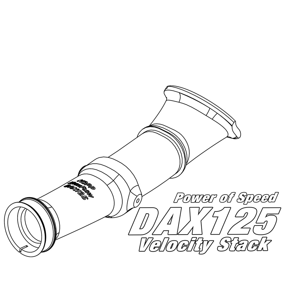 泰國 KSPP HONDA DAX125 臘腸狗 進氣喇叭口 | 蝦皮購物