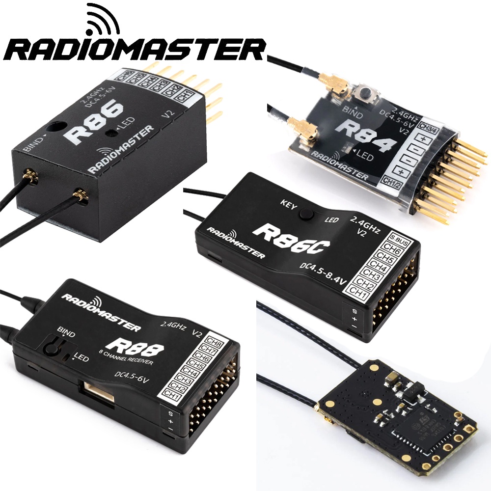 Radiomaster R81 R84 R86 R86C R88 V2 4.5-6V 2.4Ghz 4Ch/6Ch/8C | 蝦皮購物
