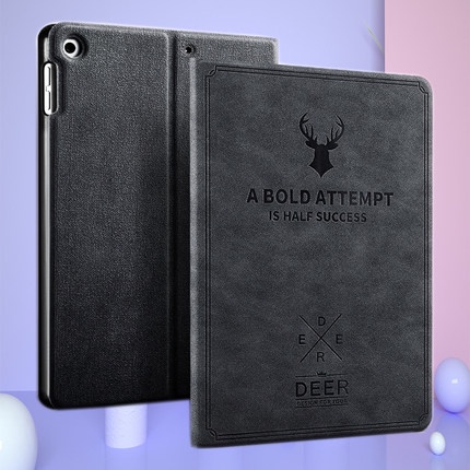 保護套 防摔 保護殼 刺繡 復古 鹿頭 皮套 適用iPad Pro11 2021 Air 5 4 3 10.5 10.2 | 蝦皮購物