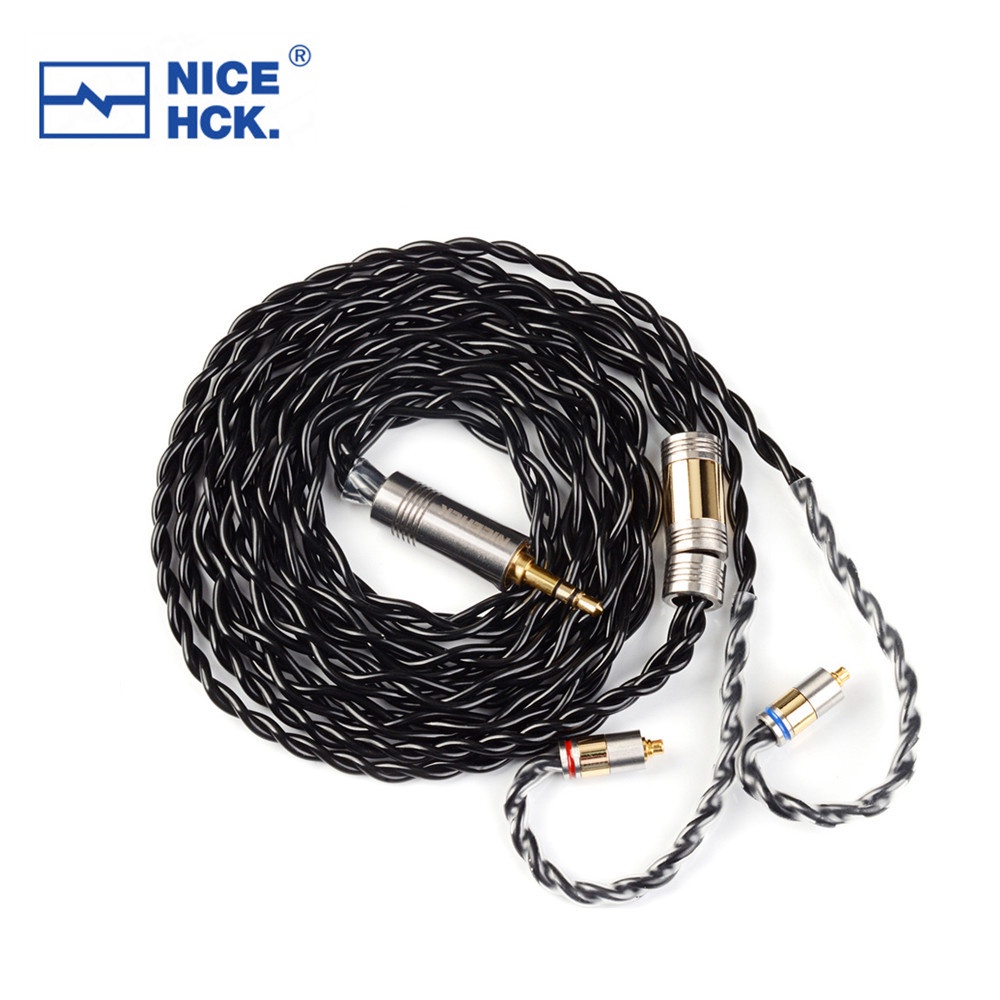 Nicehck 黑貓鋅銅合金浸油耳機升級線 3.5/2.5/4.4mm MMCX/2Pin/QDC适用于KZ QKZ | 蝦皮購物
