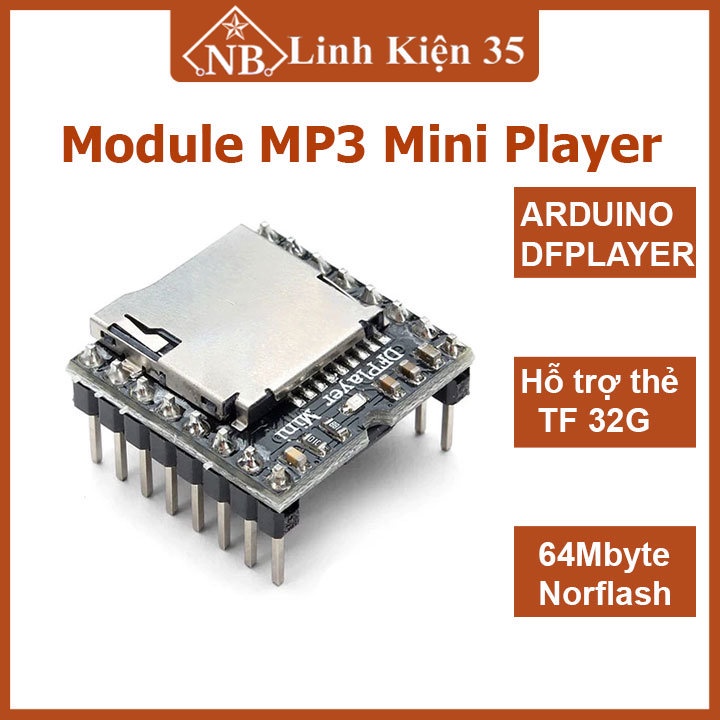 Mp3 Mini Player Module FOR-ARDUINO DFPLAYER 使用方便又方便 | 蝦皮購物