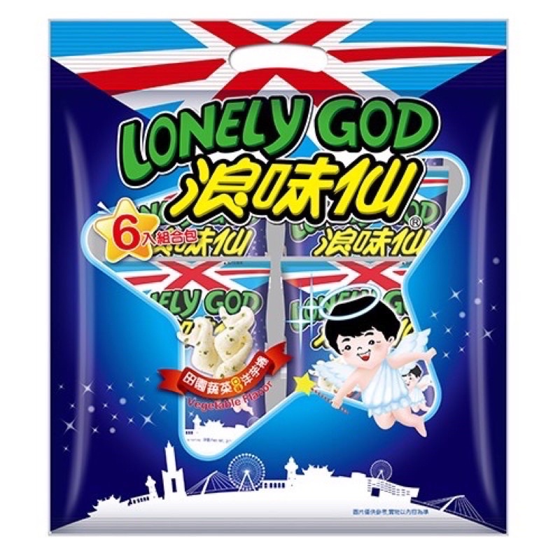 現貨供應 🉐免運 台灣 經典 零食 浪味仙 田園蔬菜 組合包 16gx6入 | 蝦皮購物