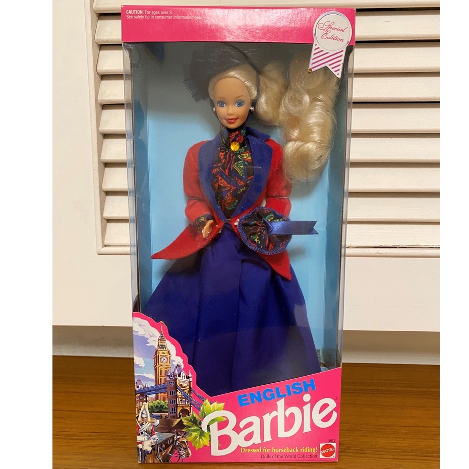 《單純懷舊博物館》1991 老芭比 英格蘭淑女 English Barbie | 蝦皮購物