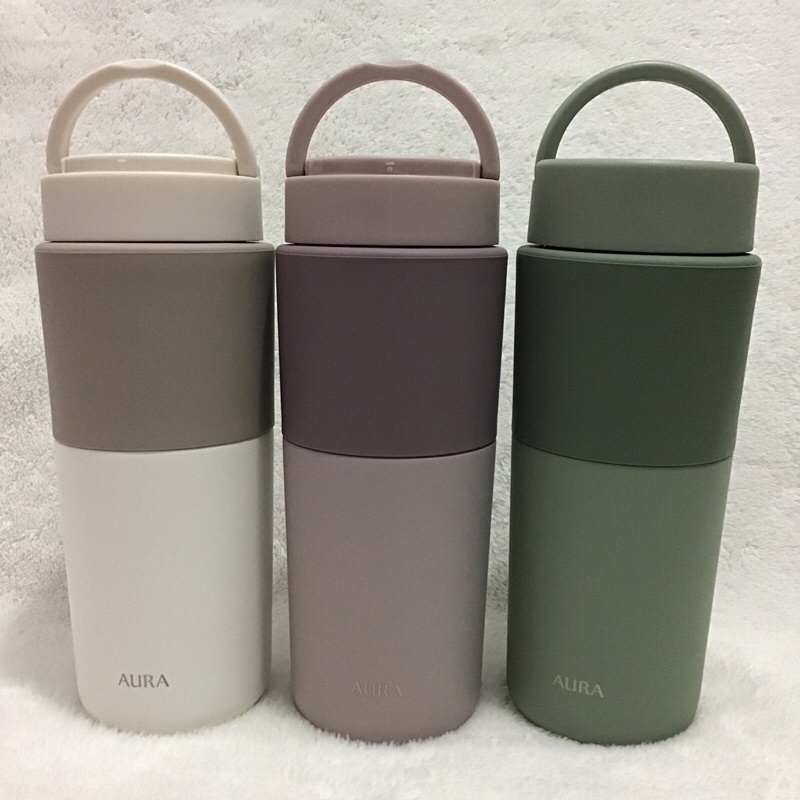 ↘ 現貨 AURA /艾樂 隨行提手真陶瓷保溫杯525ml(3色） | 蝦皮購物